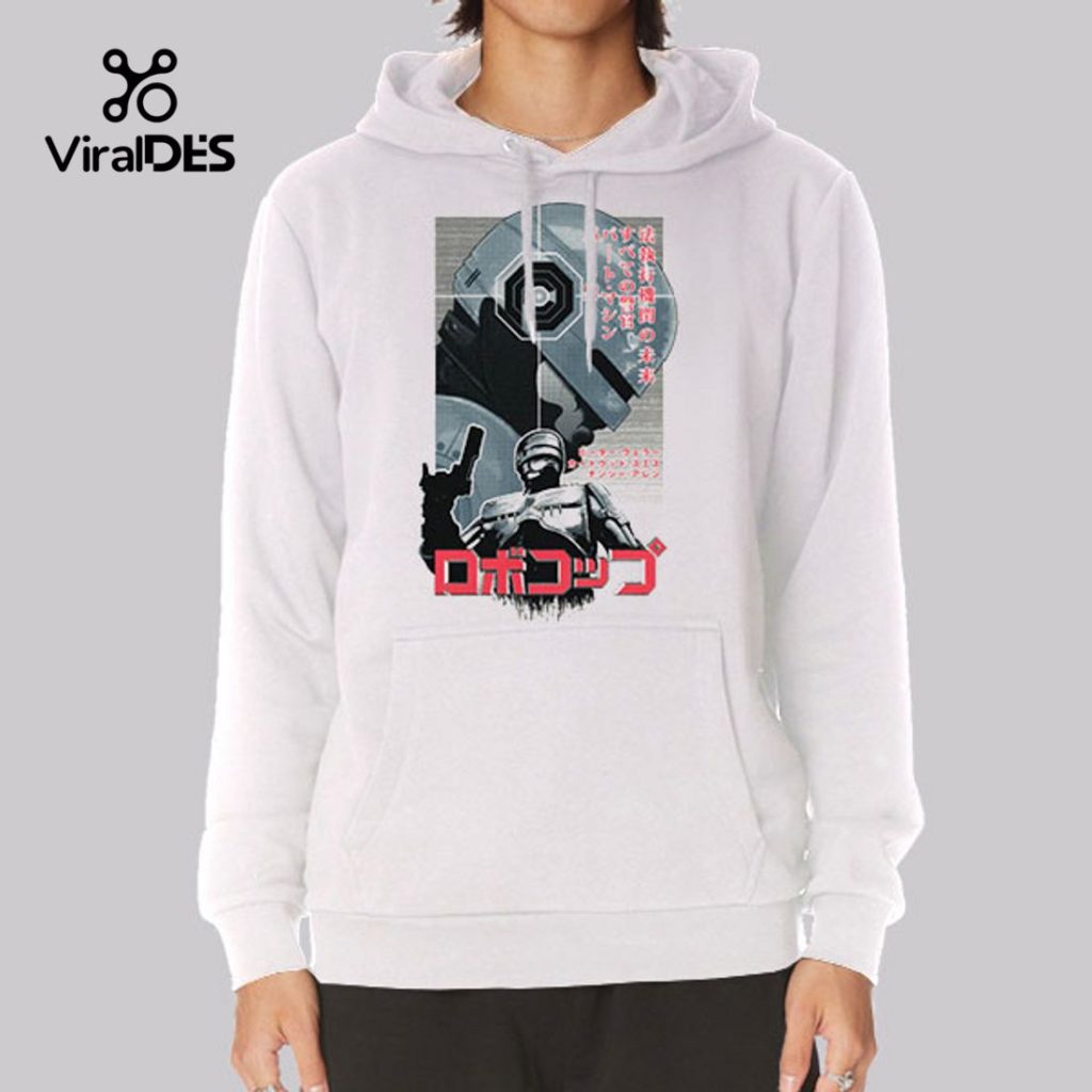 Vintage Japanese Robocop Hoodie - Viraldes Store