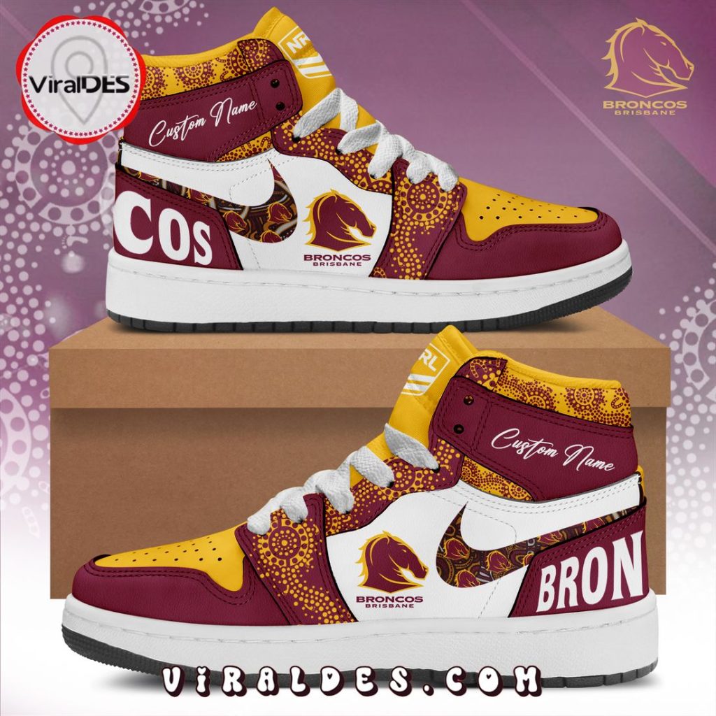 Custom Brisbane Broncos NRL Air Jordan 1 Limited Edition - Viraldes Store