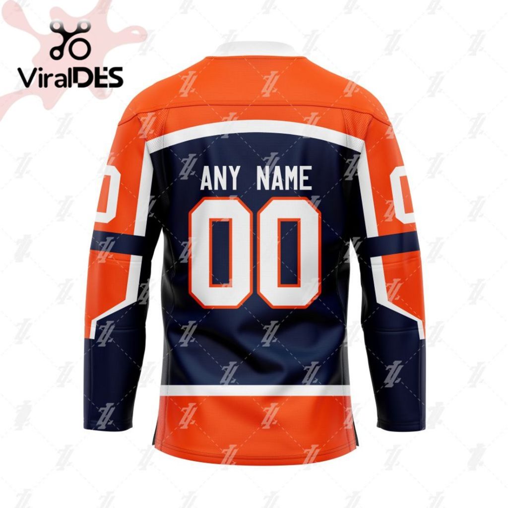 Custom Edmonton Oilers Specialized Flying Jersey X Morden Stadium ...