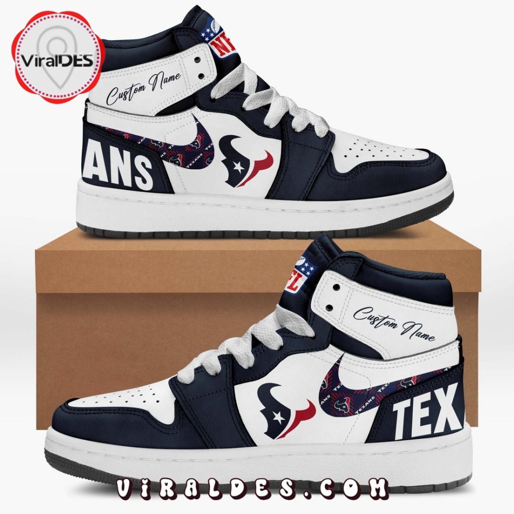 Special Custom Houston Texans 2024 Red Air Jordan 1 - Viraldes Store