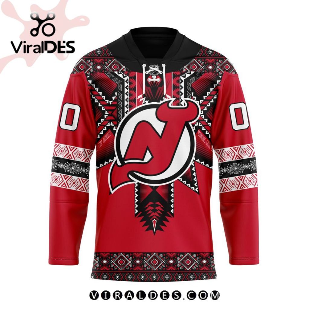 NHL New Jersey Devils Personalized Native Design Hockey Jersey ...
