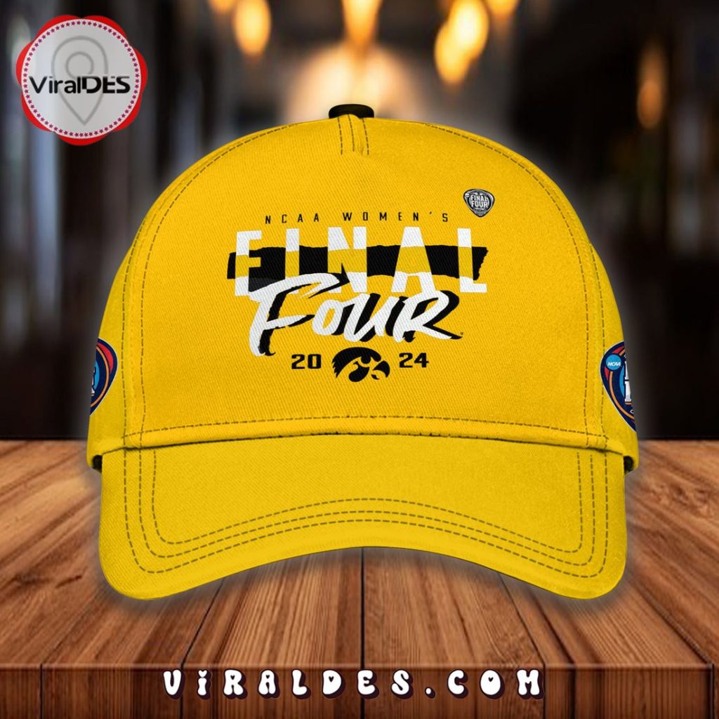 Iowa Hawkeyes 2024 NCAA Tournament March Final Four Gold Cap - Viraldes ...