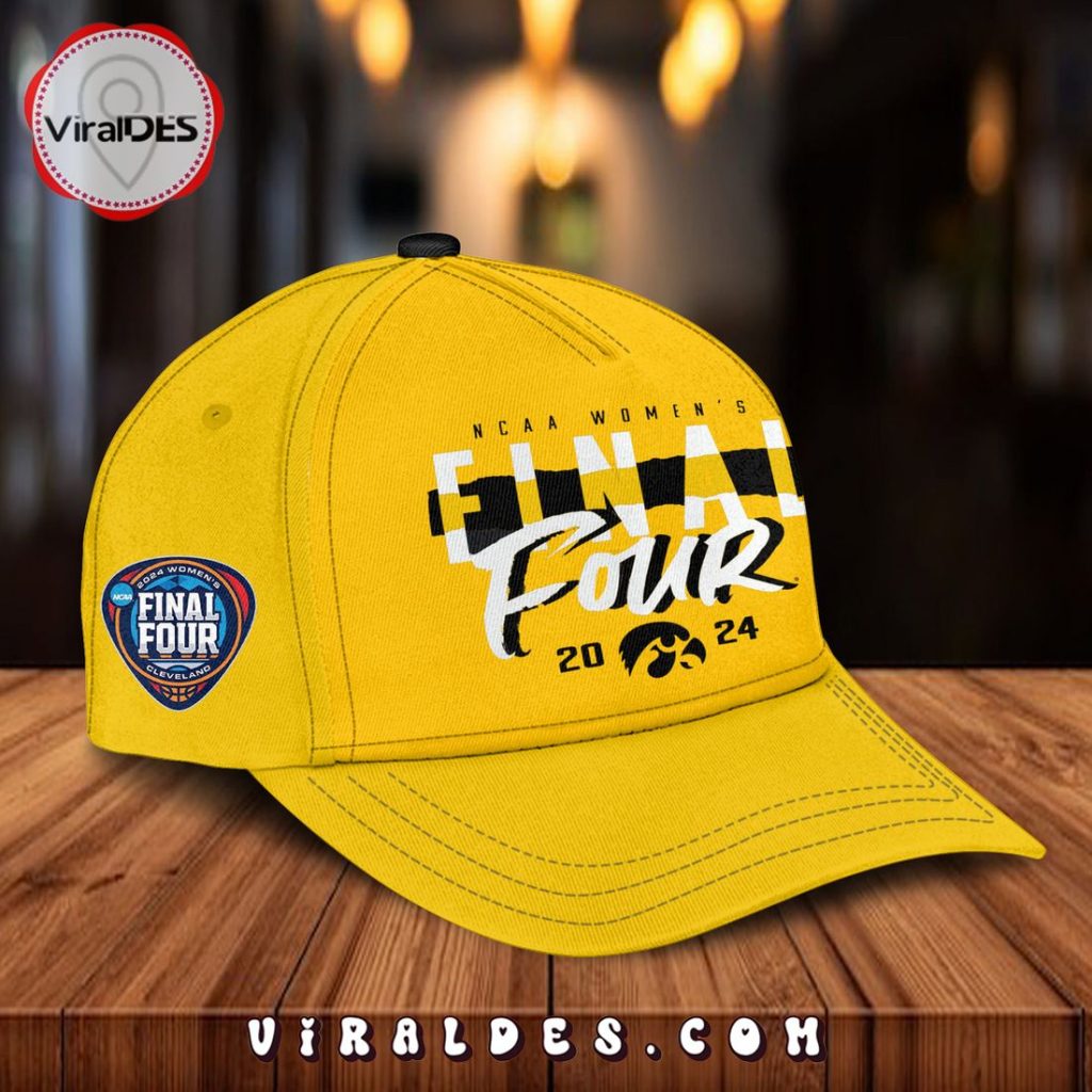 Iowa Hawkeyes 2024 NCAA Tournament March Final Four Gold Cap - Viraldes ...