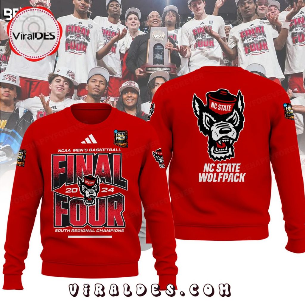 NC State Wolfpack NCAA Tournament March Madness Final Four Red Hoodie ...