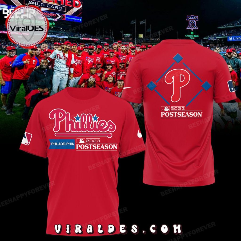 Philadelphia Phillies 2023 Take October Red Hoodie - Viraldes Store