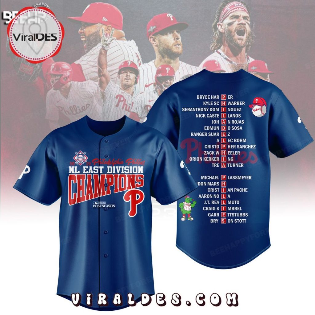 Philadelphia Phillies NL East Division Champions Postseason Blue ...