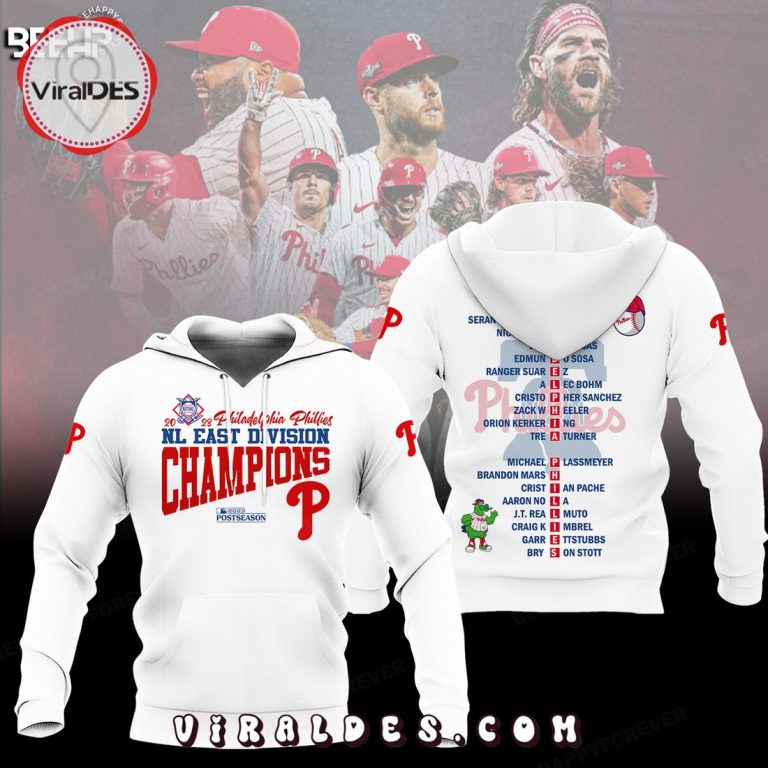 2023 Philadelphia Phillies NL East Division Champions Red Baseball ...