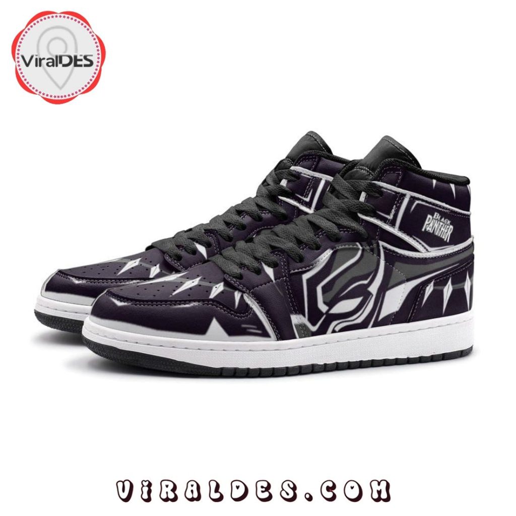Black Panther Wakanda Air Jordan 1 High Top Shoes - Viraldes Store