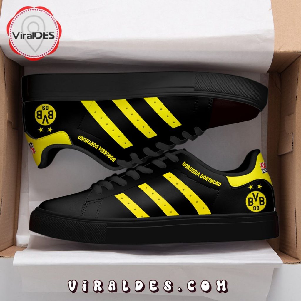BVB BORUSSIA DORTMUND Black Stan Smith - Viraldes Store