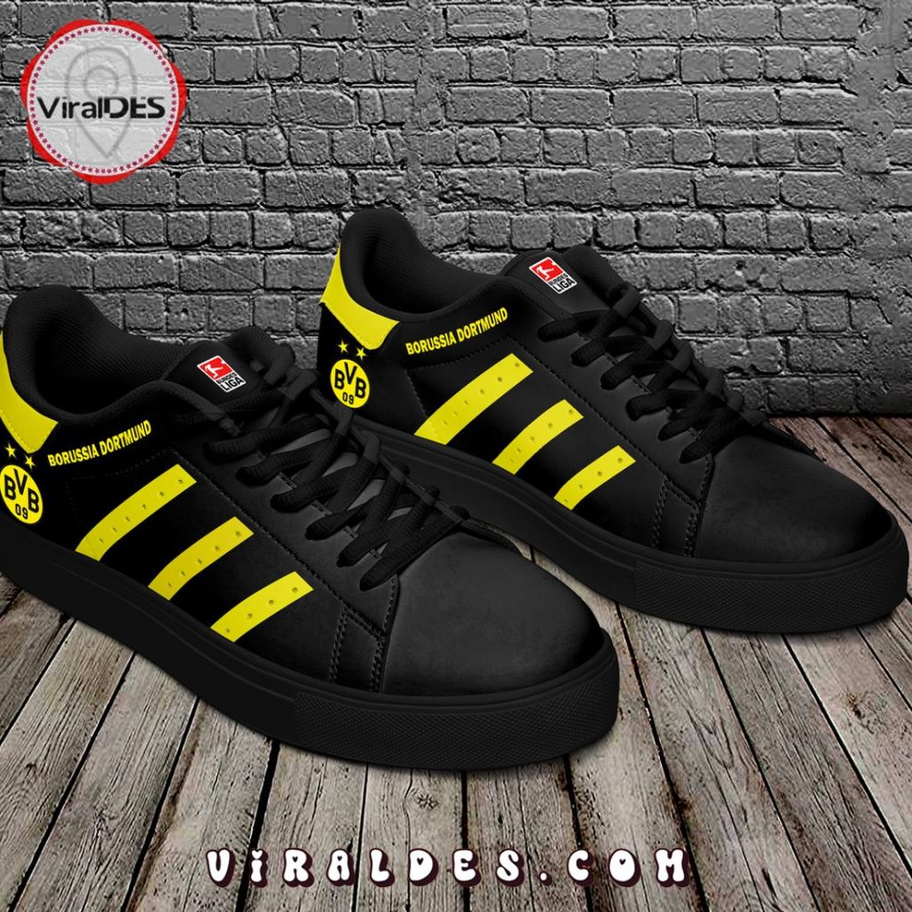 BVB BORUSSIA DORTMUND Black Stan Smith - Viraldes Store