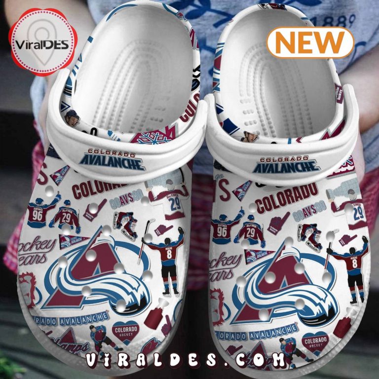 Discover the Ultimate Fan Footwear: Colorado Avalanche Ice Hockey Team ...