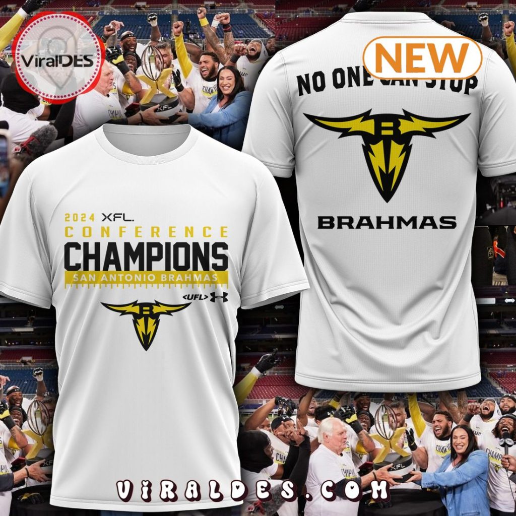 Brahmas 2024 XFL Conference Champions White Shirt - Viraldes Store