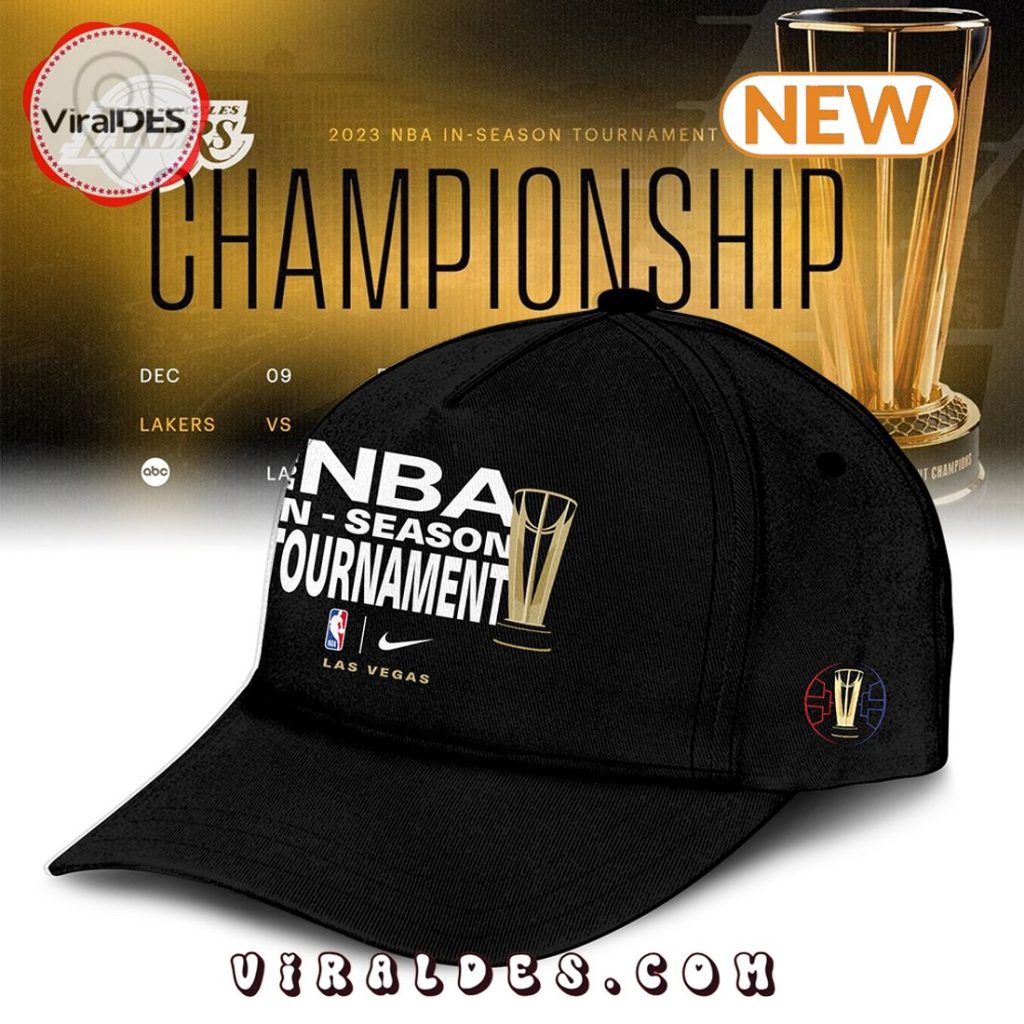 NBA In-Season Tournament Los Angeles Lakers Black Classic Cap ...