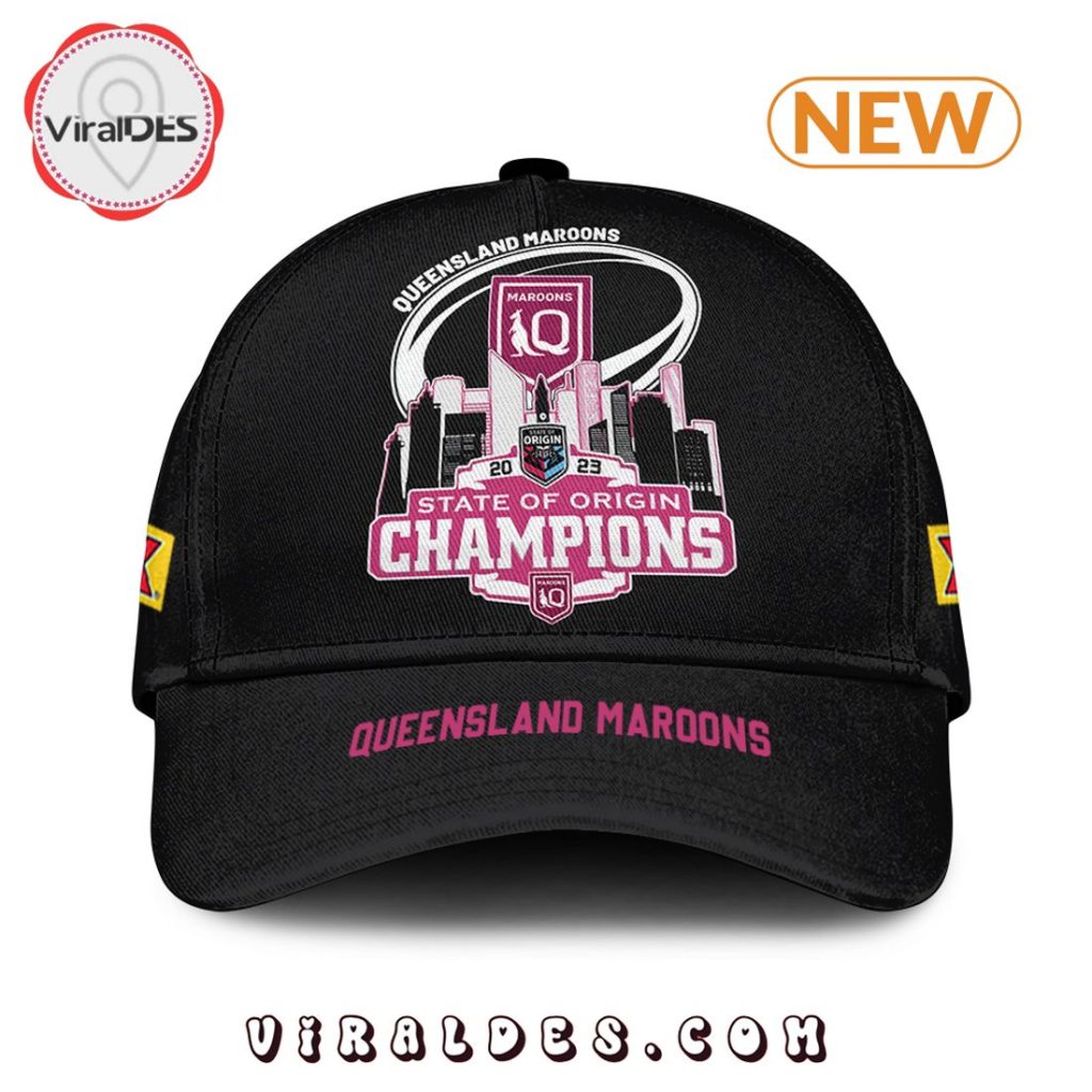 NRL Queensland Maroons Champions Black Classic Cap - Viraldes Store