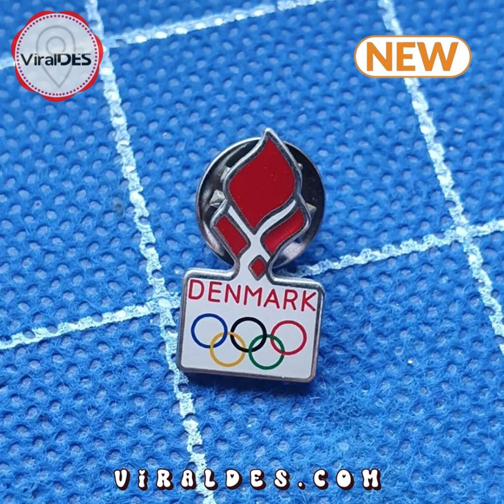 2024 Denmark National Olympics Games Enamel Pins - Viraldes Store