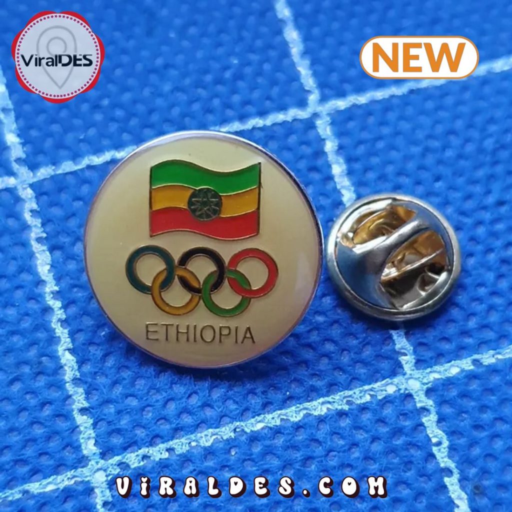 2024 Ethiopia National Olympics Games Enamel Pins - Viraldes Store