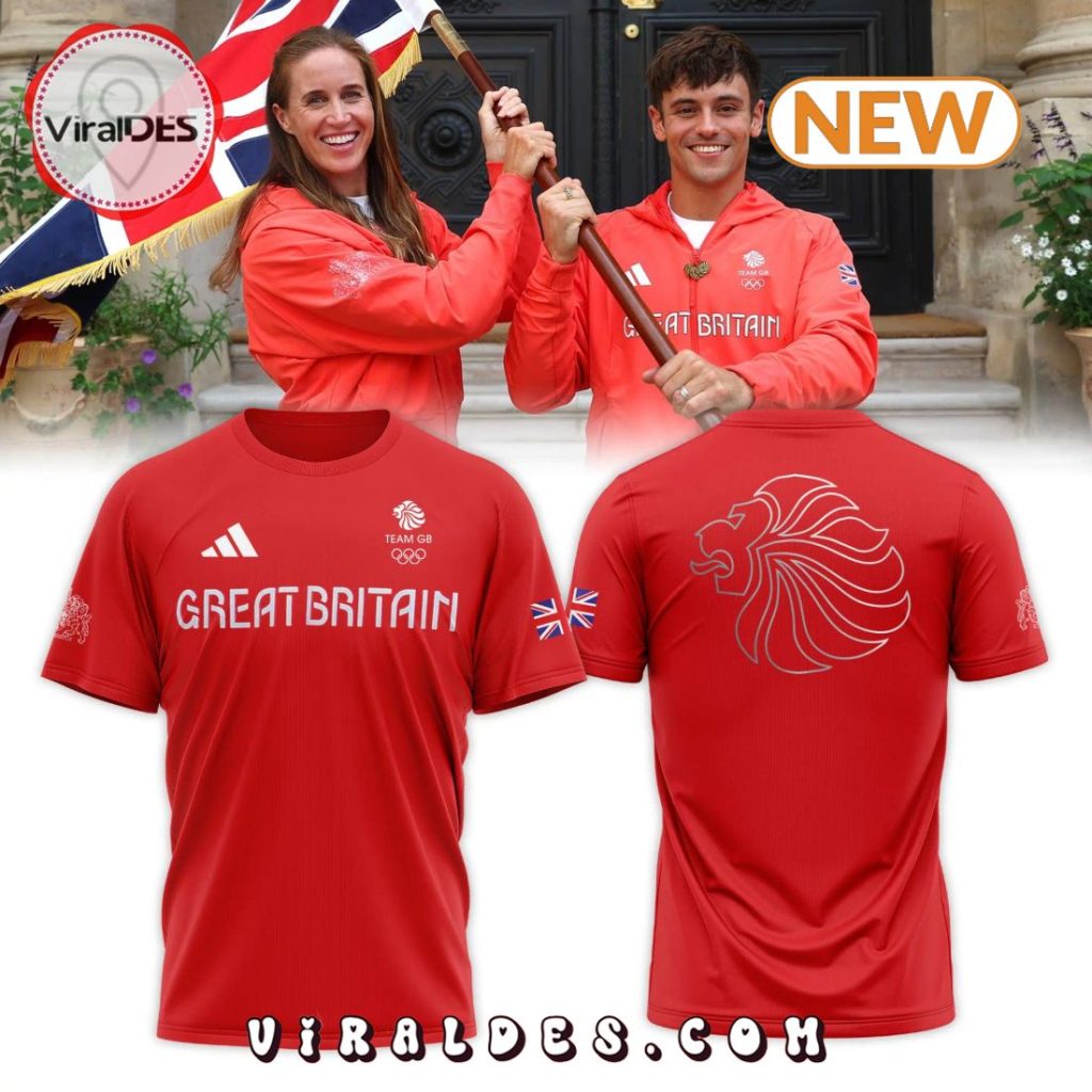 Team GB Olympic Paris 2024 Red T-Shirt, Cap - Viraldes Store