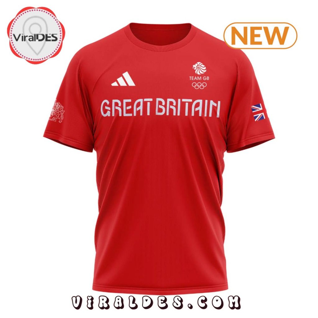 Team GB Olympic Paris 2024 Red T-Shirt, Cap - Viraldes Store