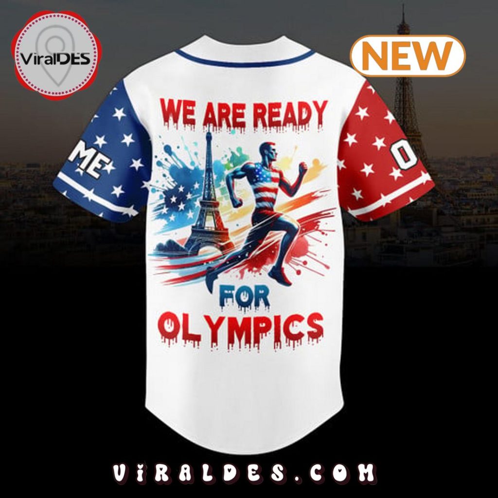 USA Team Get Ready Paris 2024 Olympics Baseball Jersey - Viraldes Store