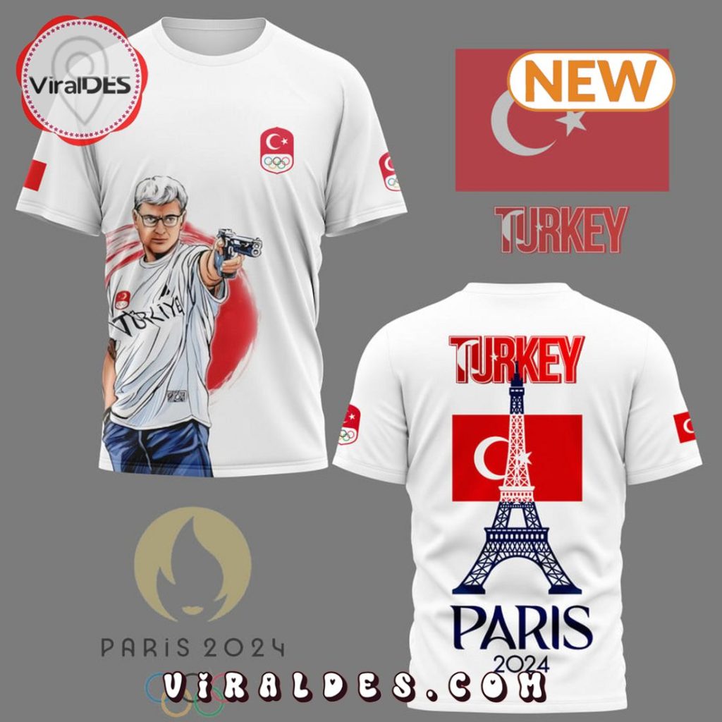 Yusuf Dikec Turkey Paris 2024 Olympics White Shirt - Viraldes Store