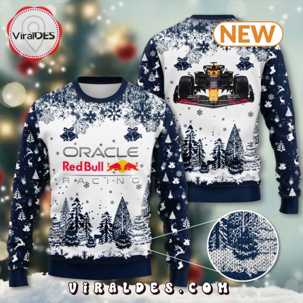 Red Bull Racing F1 Christmas Sweater - Viraldes Store