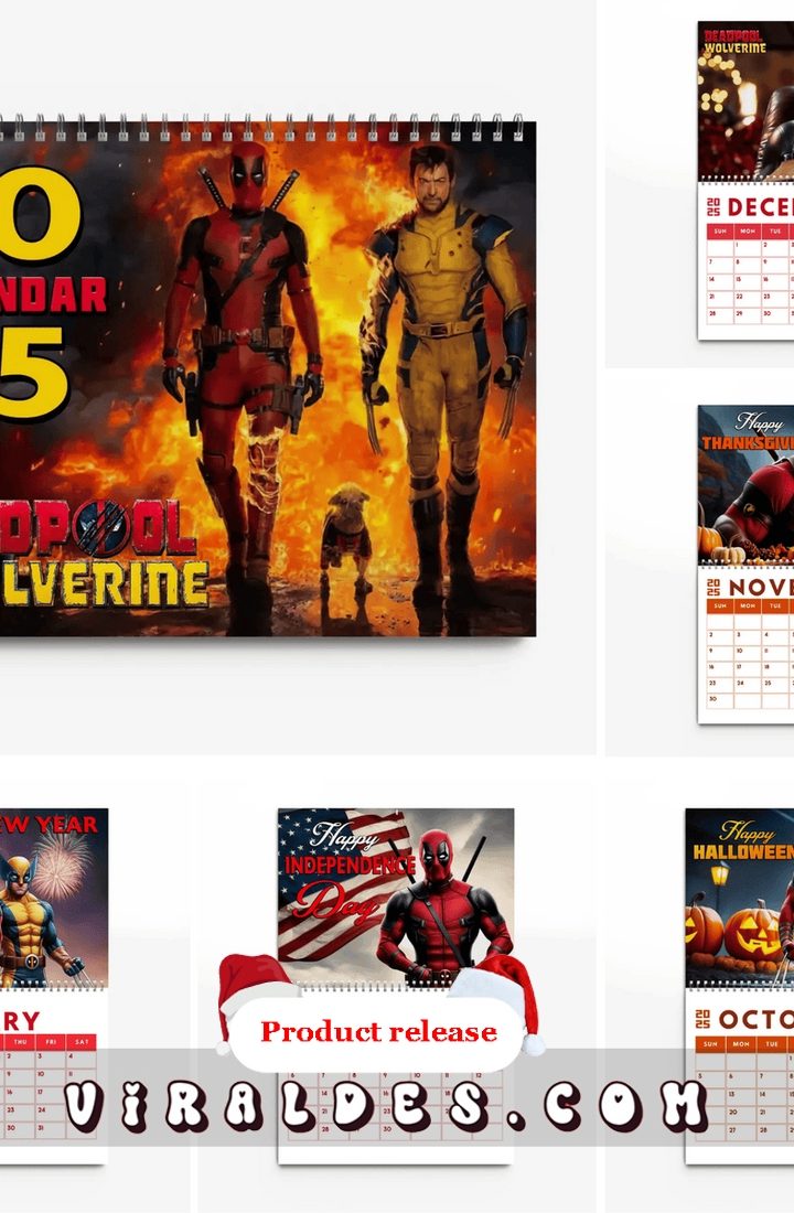 Deadpool & Wolverine 2025 New Year Calendar