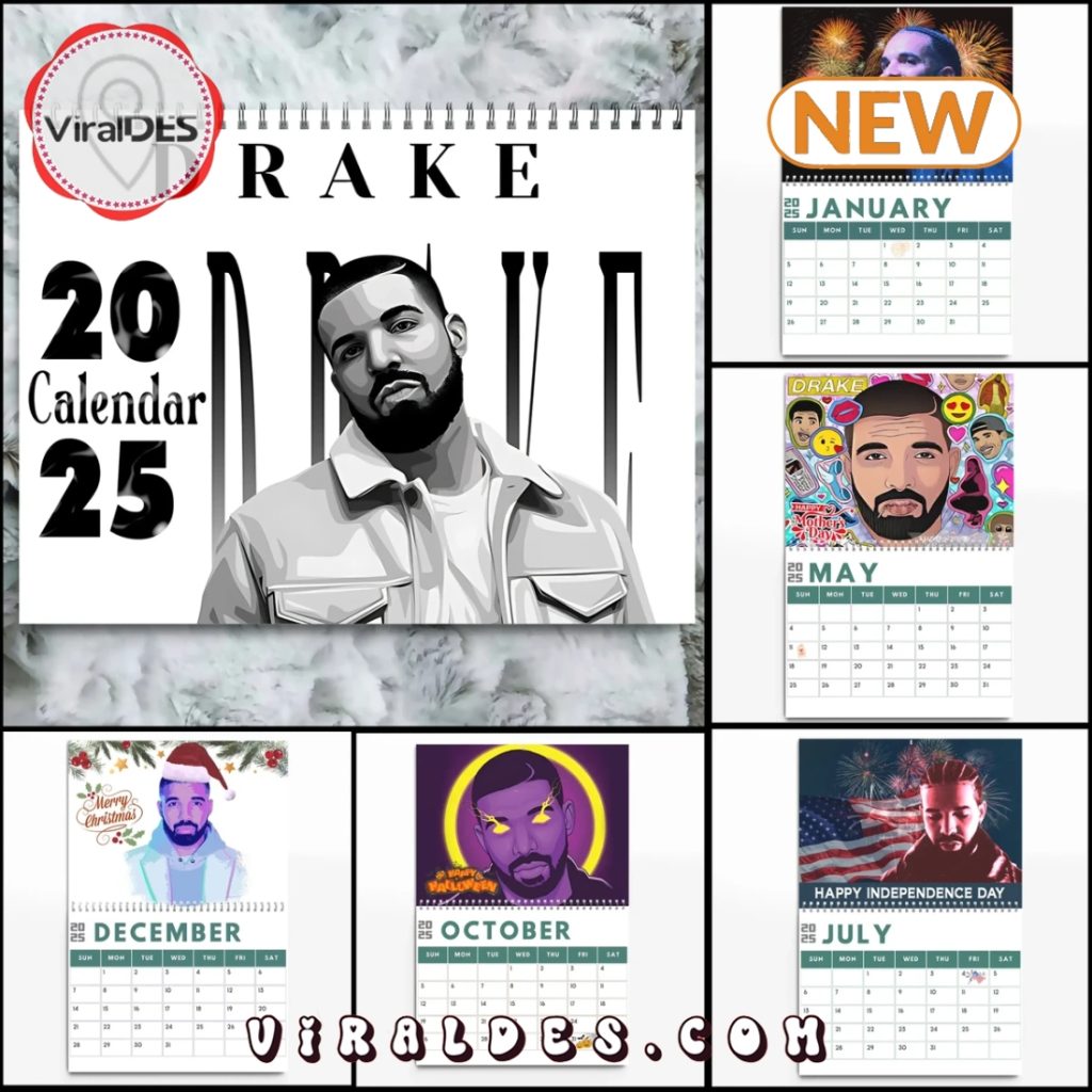 Drake Rapper 2025 New Year Calendar - Viraldes Store