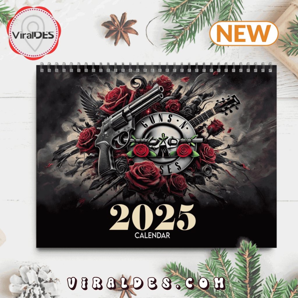 Guns N' Roses Rock Band 2025 New Year Calendar - Viraldes Store