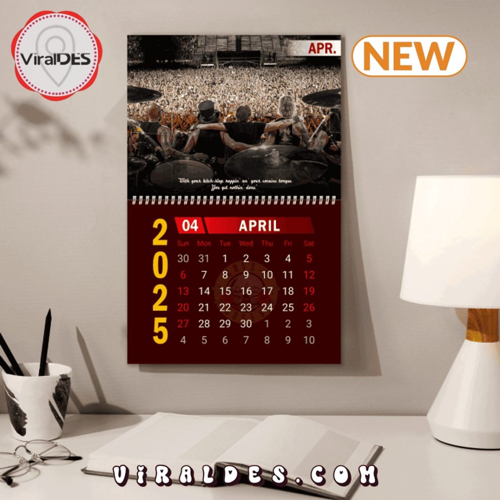 Guns N' Roses Rock Band 2025 New Year Calendar - Viraldes Store