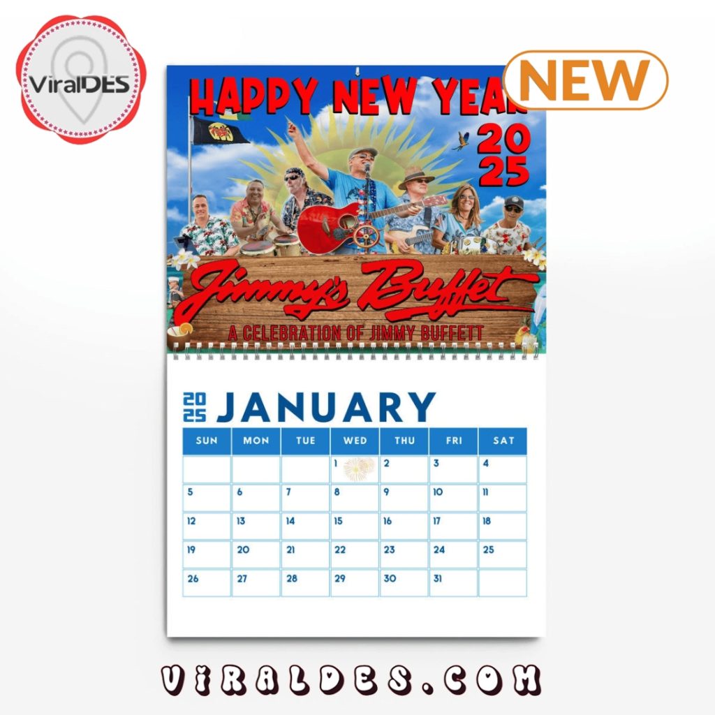 Jimmy Buffett 2025 New Year Calendar - Viraldes Store