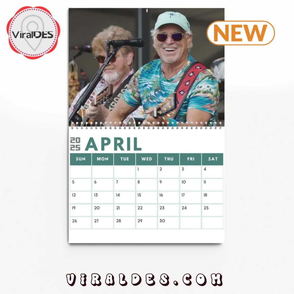 Jimmy Buffett Rock New Year 2025 Calendar - Viraldes Store