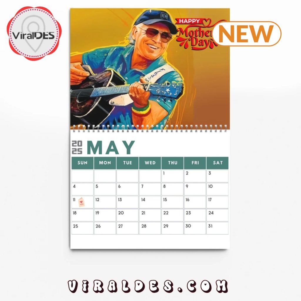 Jimmy Buffett Rock New Year 2025 Calendar - Viraldes Store