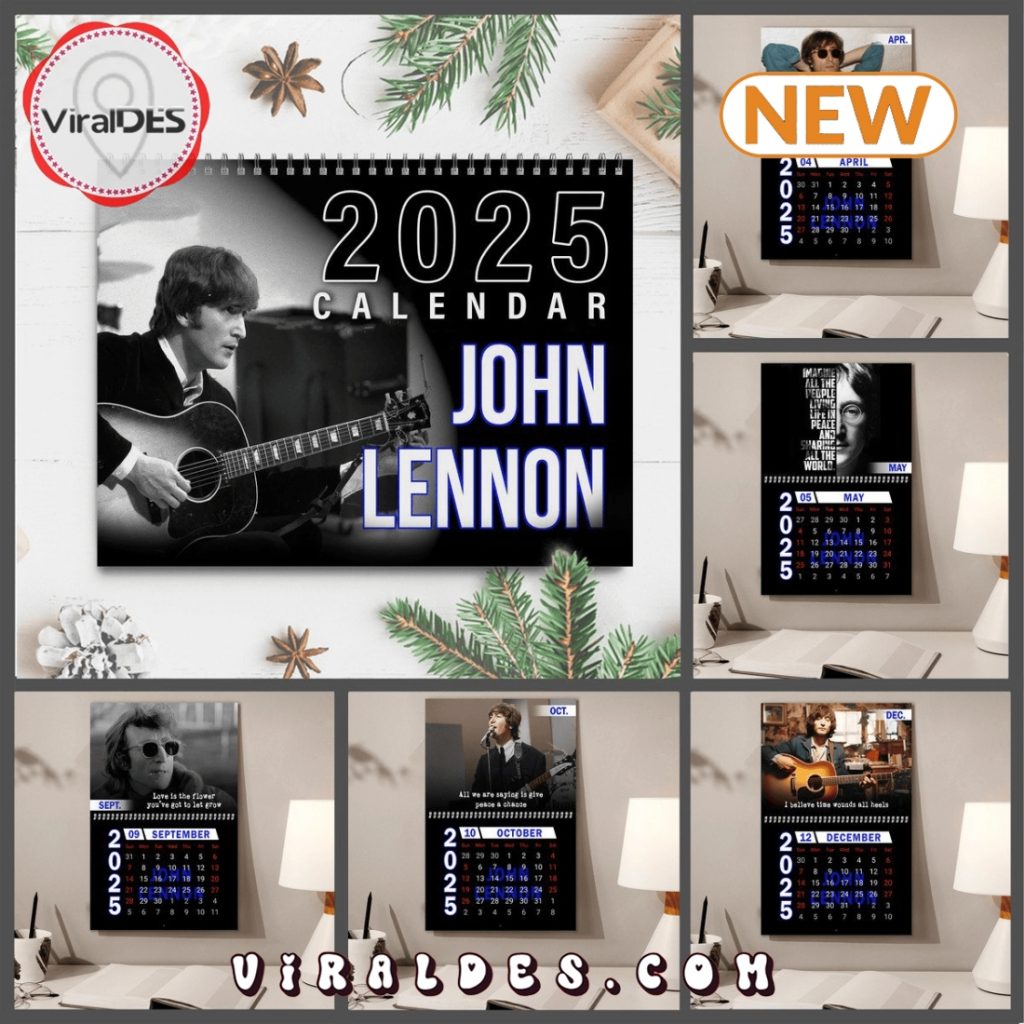 John Lennon 2025 New Year Calendar - Viraldes Store