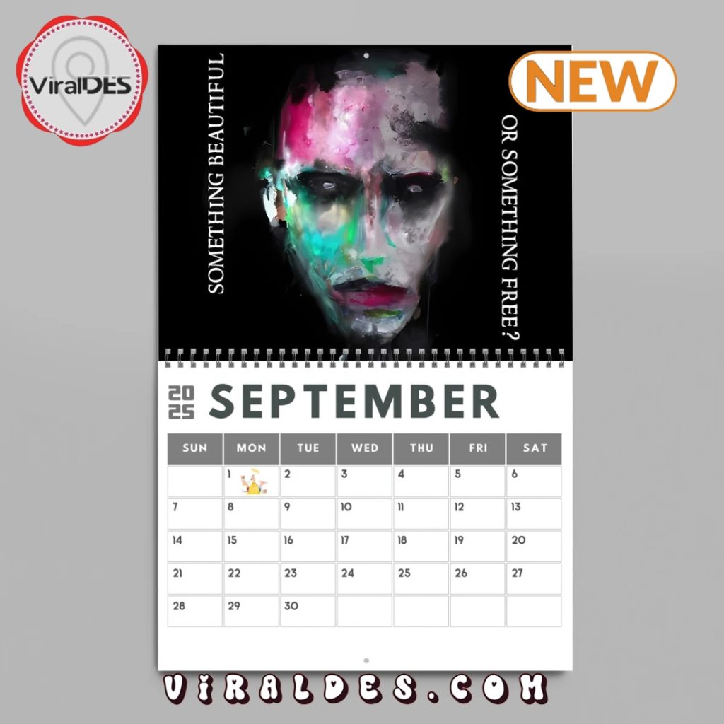 Marilyn Manson 2025 New Year Calendar - Viraldes Store