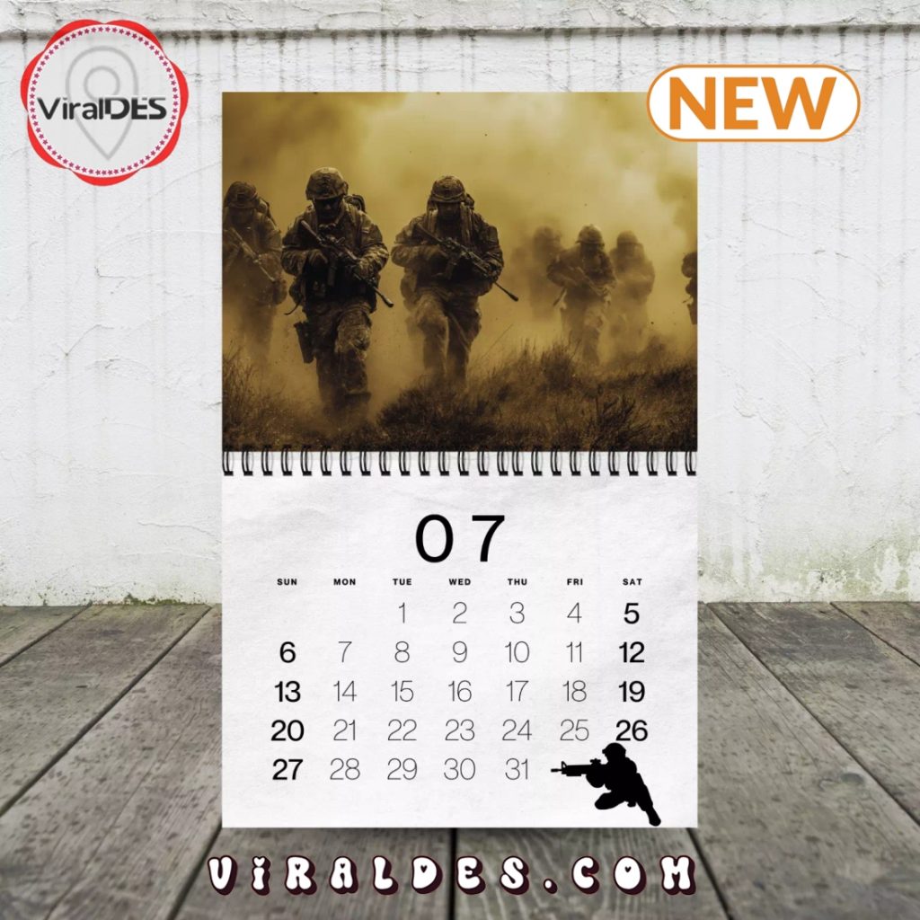 Military Themed 2025 New Year Calendar - Viraldes Store