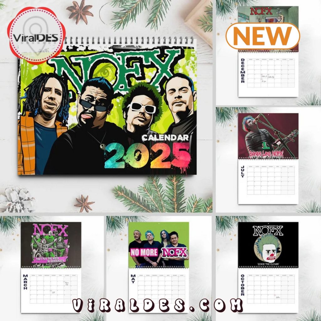 NOFX Rock Band 2025 New Year Calendar - Viraldes Store