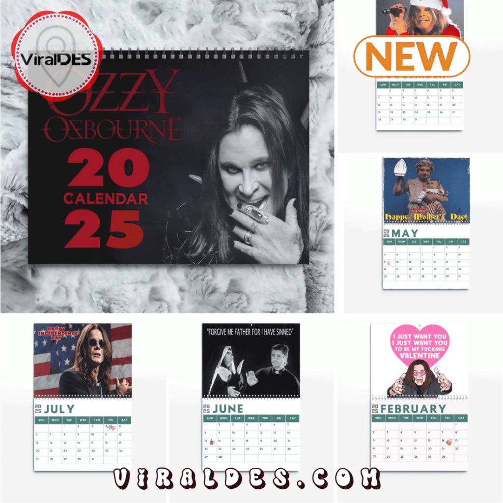 Ozzy Osbourne 2025 New Year Calendar - Viraldes Store