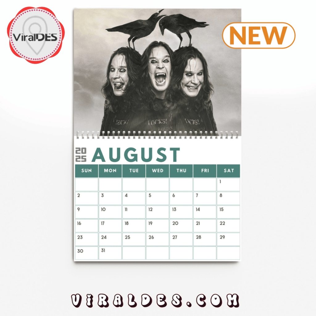 Ozzy Osbourne 2025 New Year Calendar - Viraldes Store
