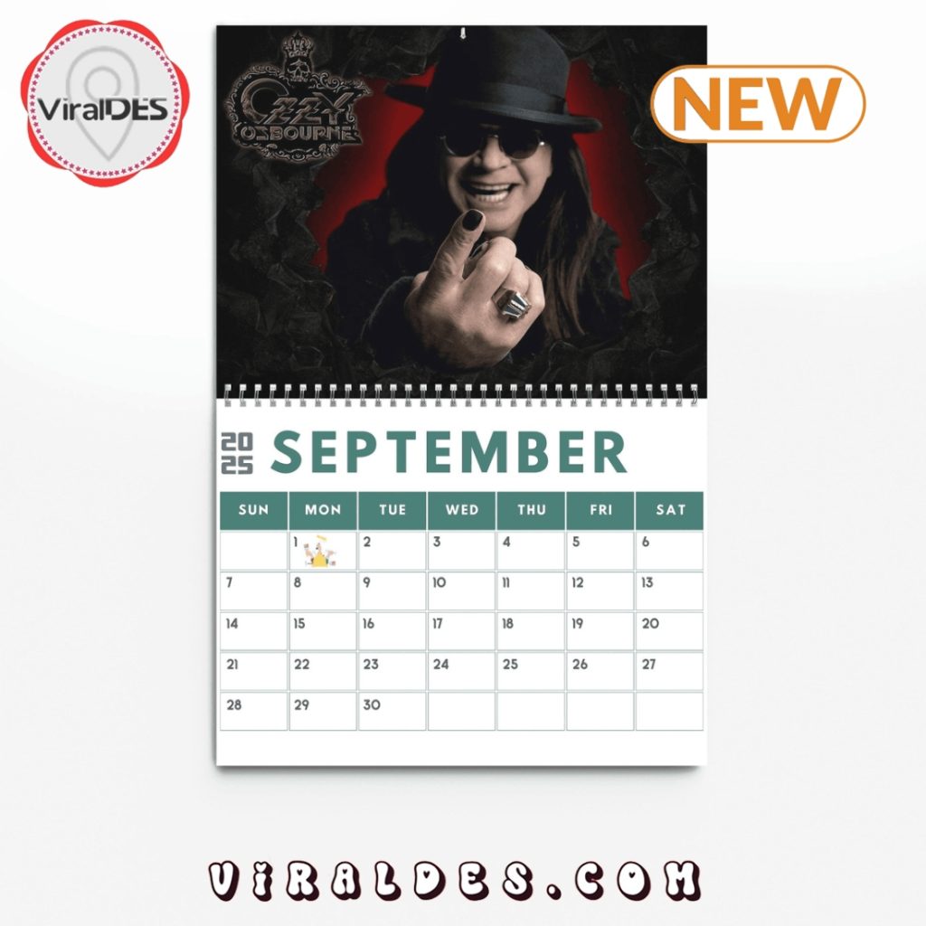 Ozzy Osbourne 2025 New Year Calendar - Viraldes Store