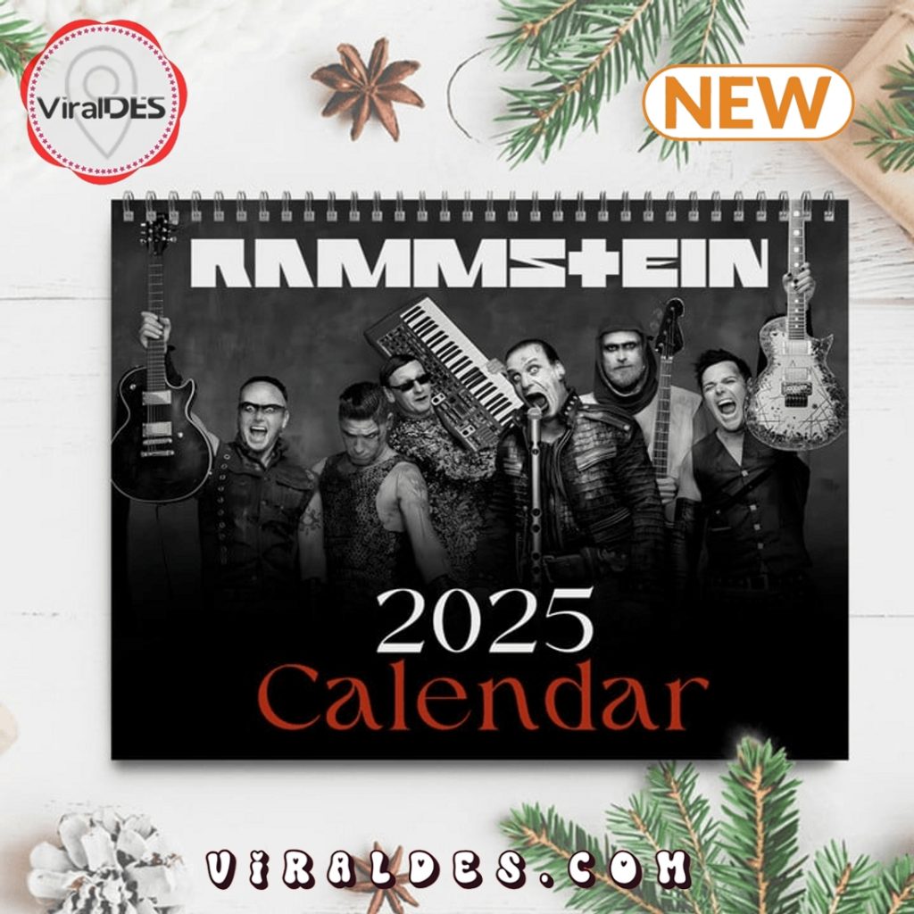 Rammstein Band 2025 New Year Calendar - Viraldes Store
