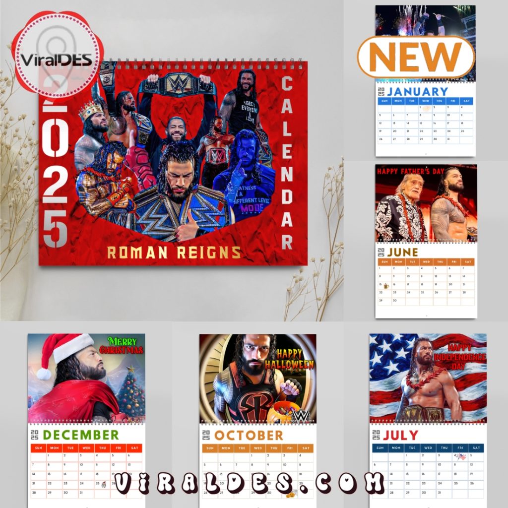 Roman Reigns 2025 Happy New Year Calendar - Viraldes Store