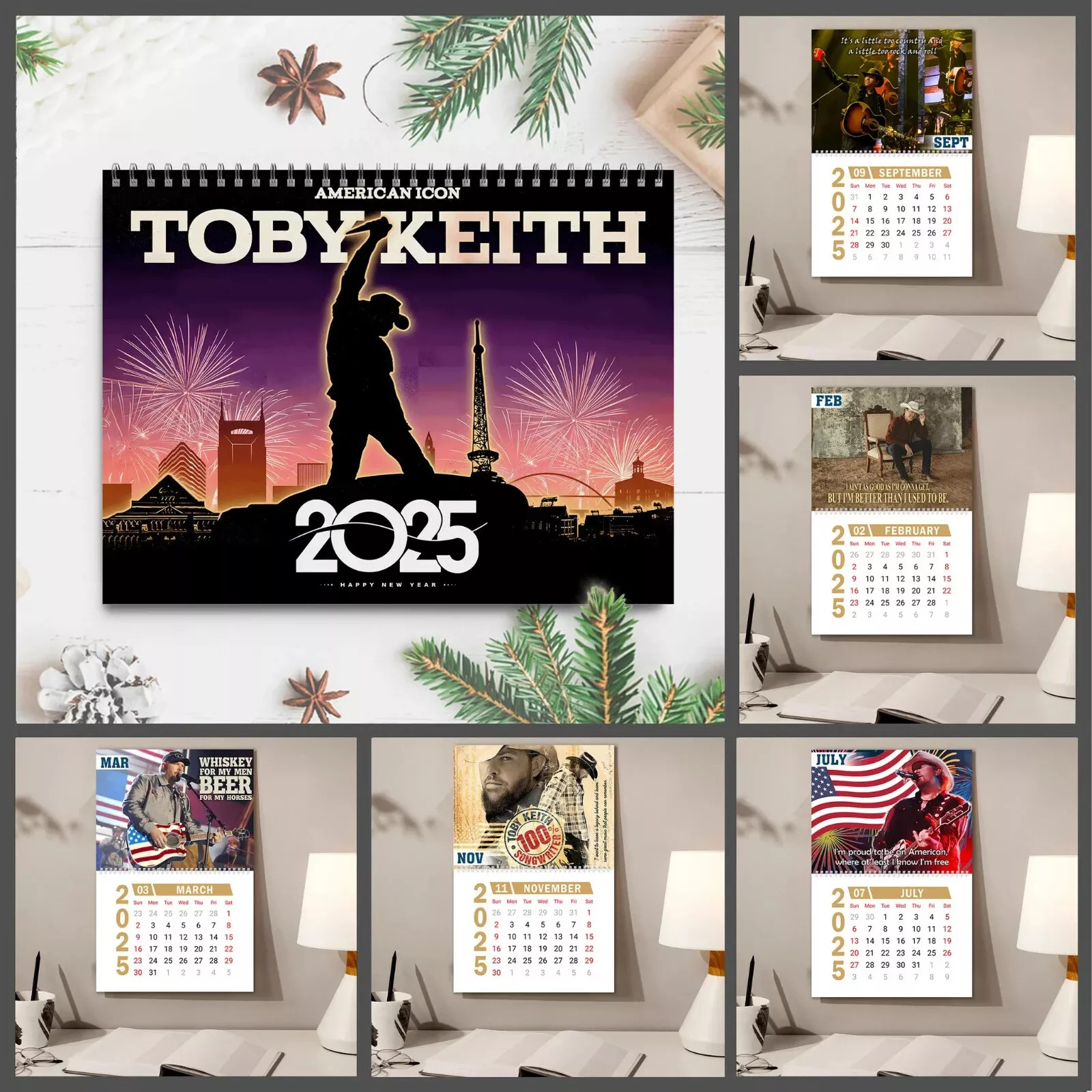 Toby Keith 2025 Seasons Calendar: The Perfect Way to Celebrate Country ...
