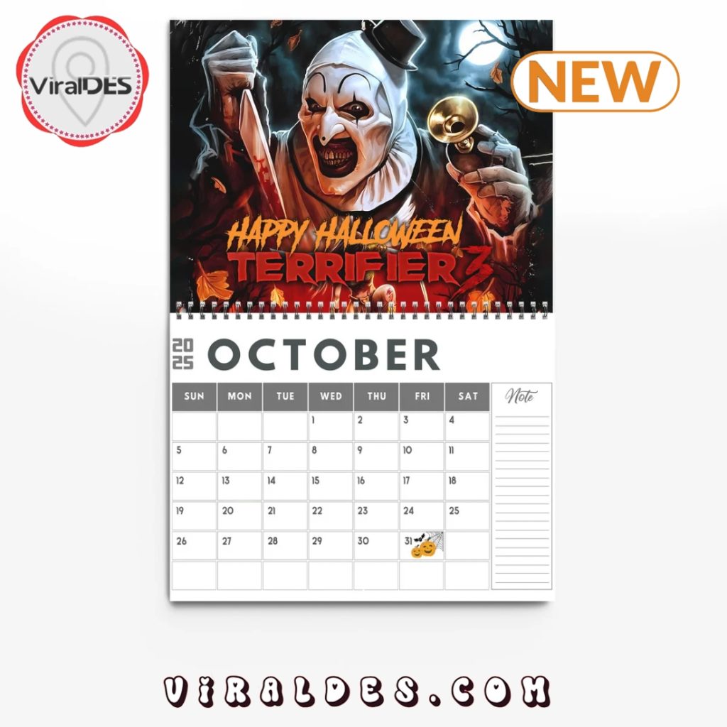 Terrifier Happy New Year 2025 Calendar - Viraldes Store