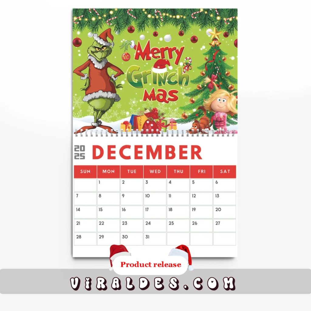 The Grinch 2025 Calendar, Christmas Gifts - Viraldes Store