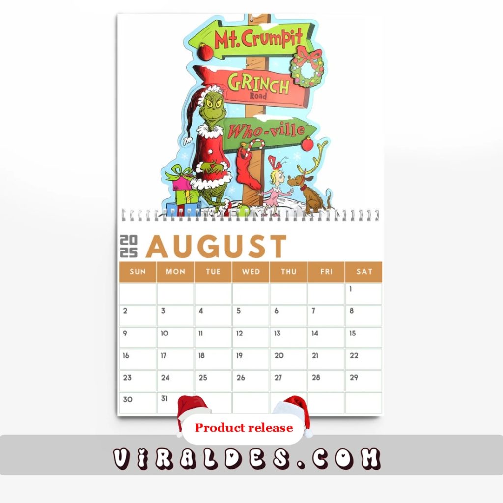 The Grinch 2025 Calendar, Christmas Gifts - Viraldes Store