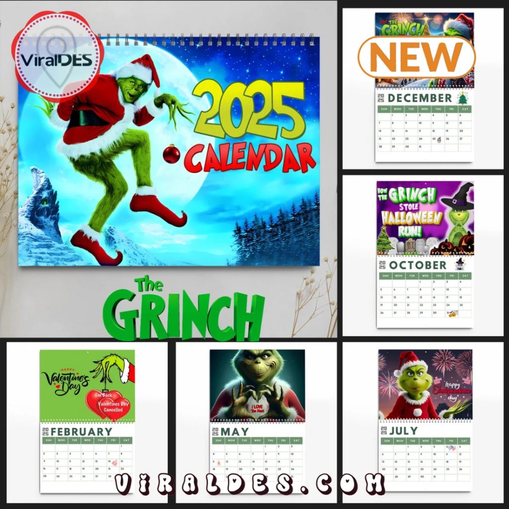 The Grinch Christmas 2025 New Year Calendar - Viraldes Store