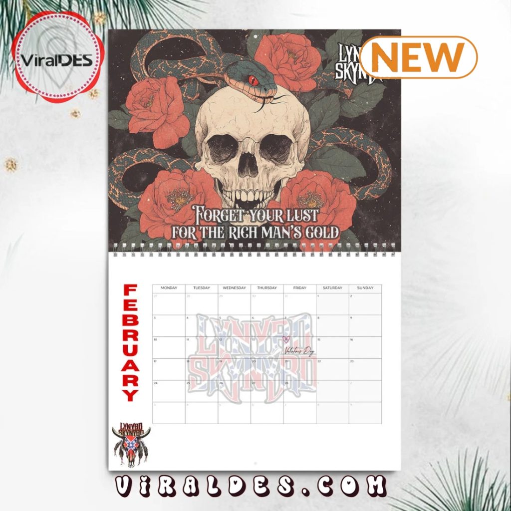 Lynyrd Skynyrd 2025 Happy New Year Calendar - Viraldes Store