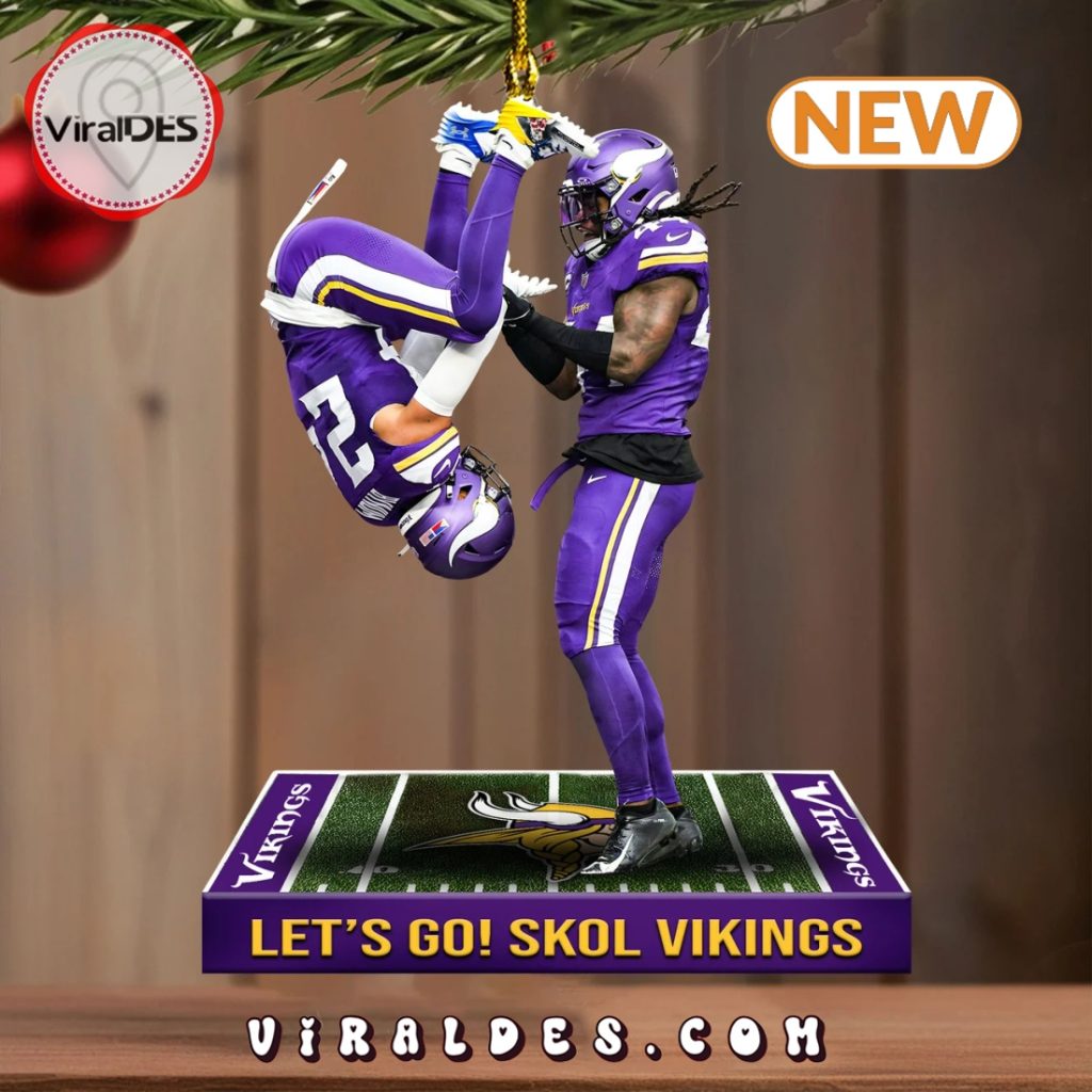 Minnesota Vikings Let's Go! Skol Vikings Ornaments - Viraldes Store