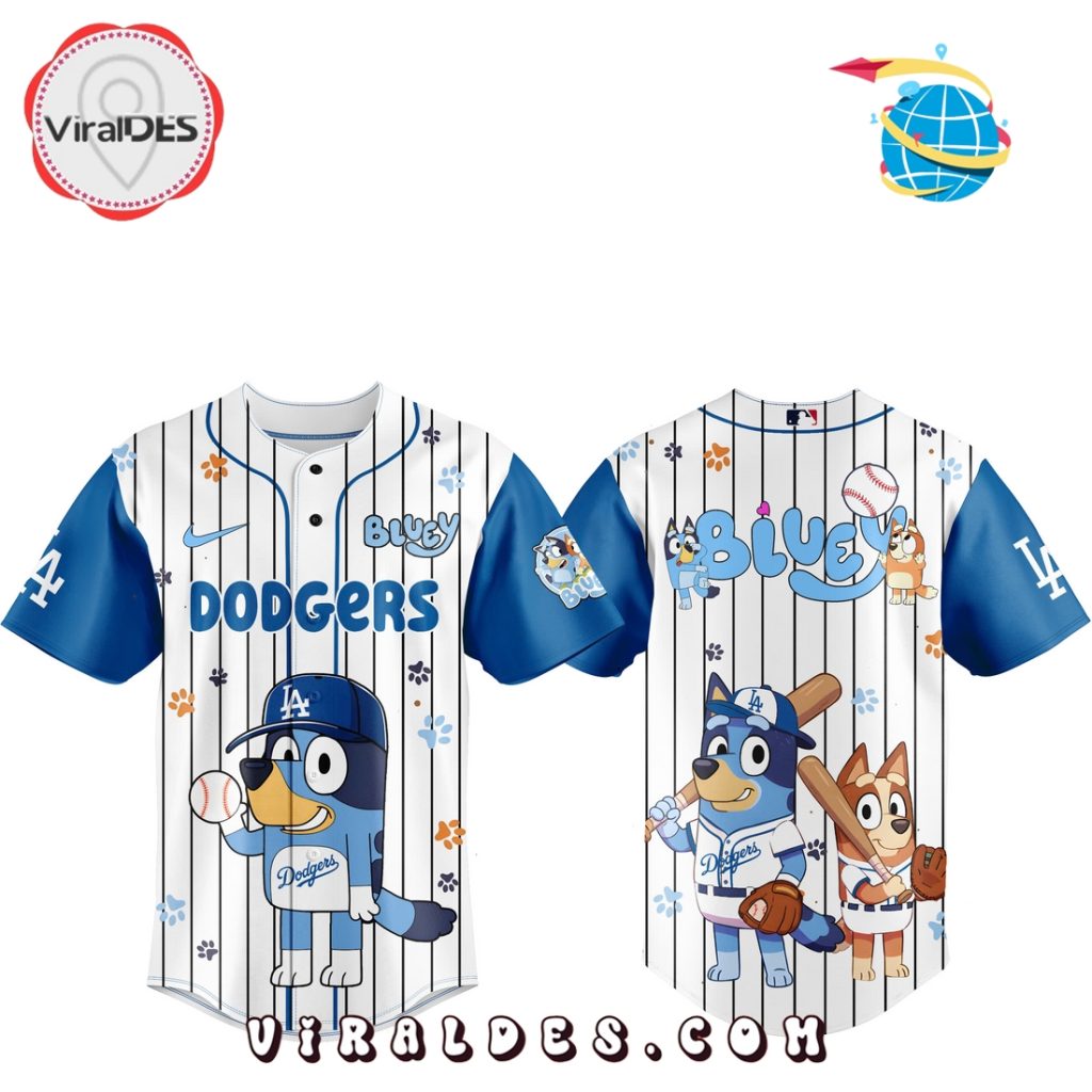 2025 Los Angeles Dodgers x Bluey Night Baseball Jersey - Viraldes Store