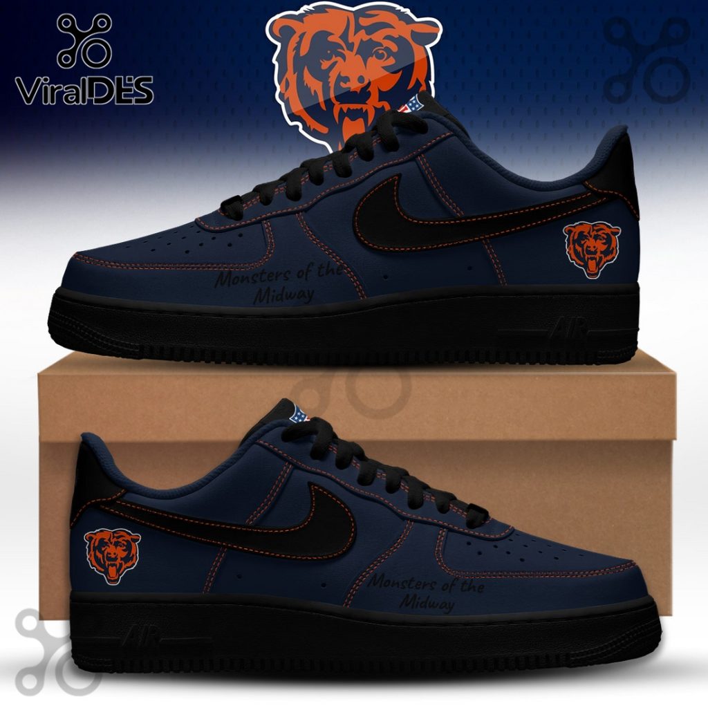 Chicago Bears NFL Super Bowl 2026 Air Force 1 Sneakers - Viraldes Store